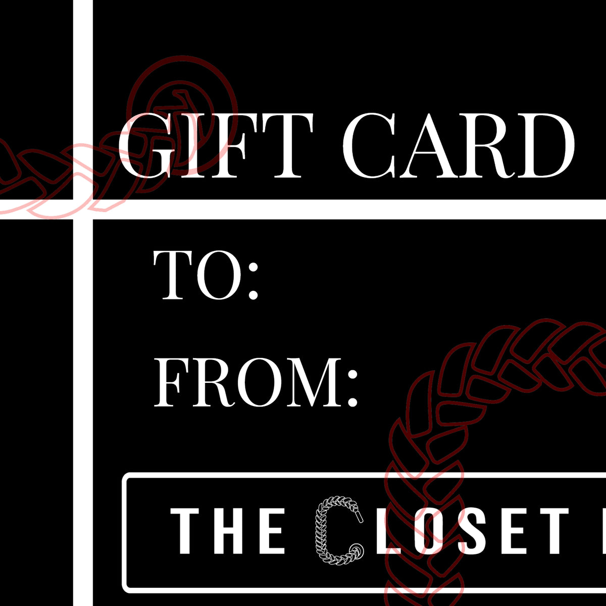 GIFT CARD COLLECTION – The Closet Inc.