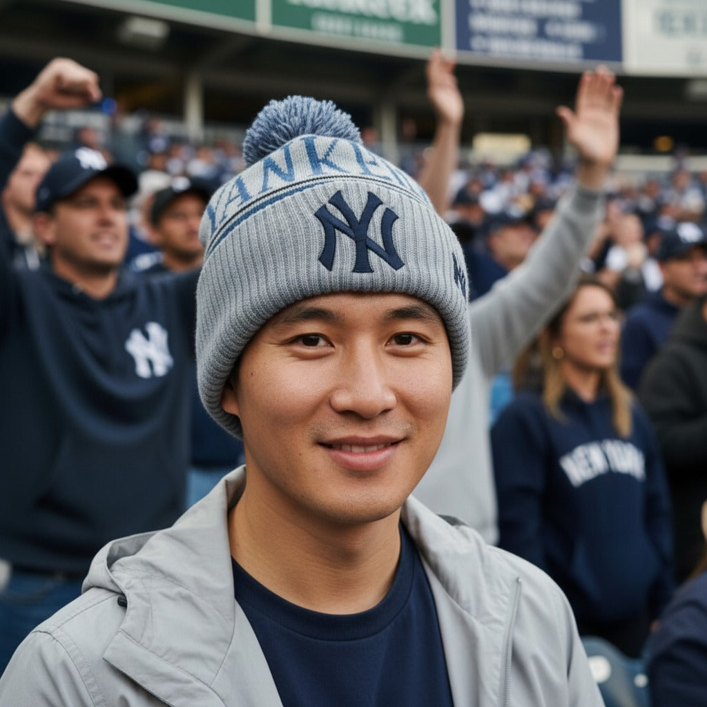 Mitchell and Ness MLB New York Yankees Cuffed Pom Knit Toque (Unisex ...