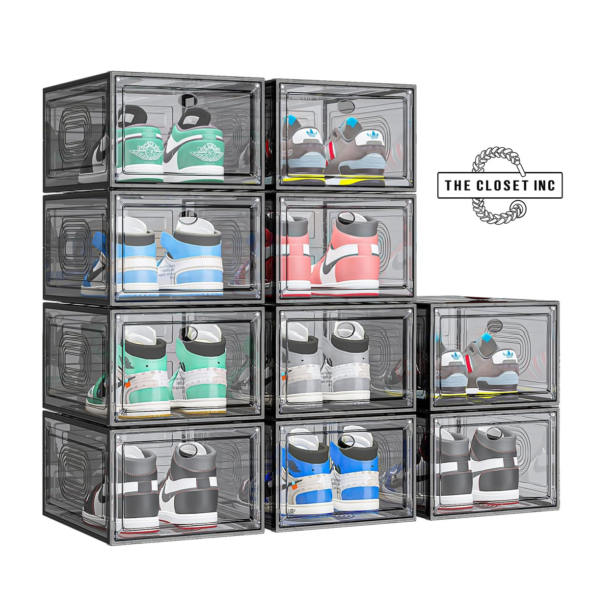 TCI Stackable Acrylic Shoe Case – The Closet Inc.