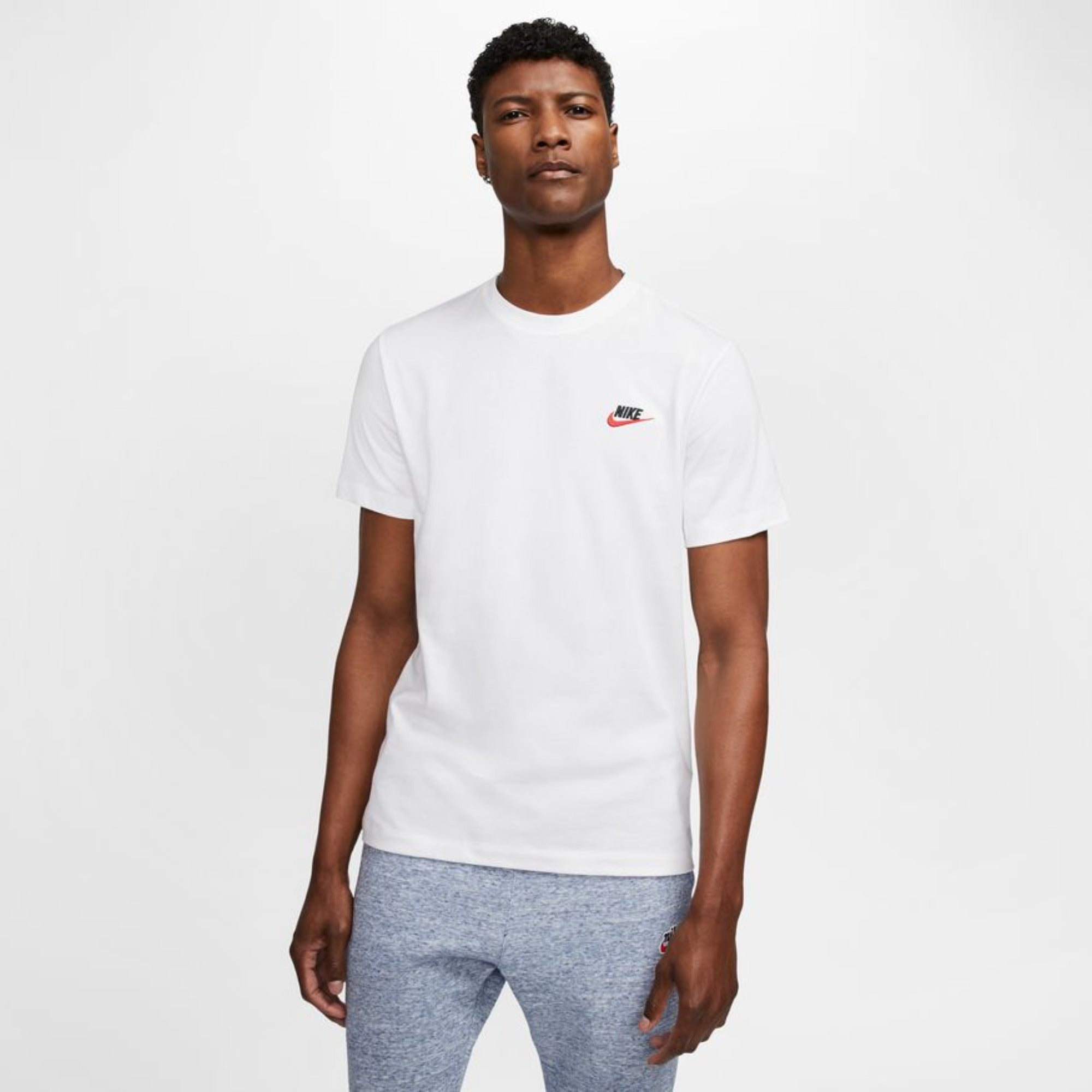 Nike White Sportswear Club T Shirt